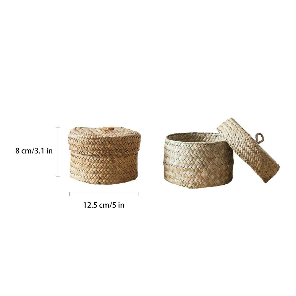 Basket Sticky Rice Storage Box with Lid Craft Handmade cookware Snack Gift kitchenware
