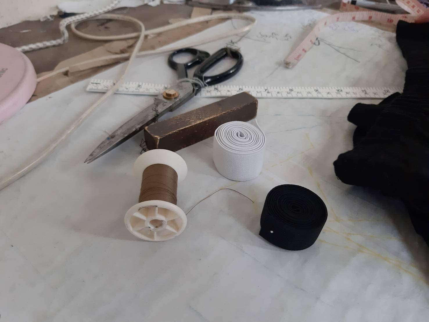 Mixed Size 3 Yards 1/2" 3/4" 1" White Flat Elastic Band Sewing Clothing Accessories Nylon Webbing Garment Trousers Costumes Craft DIY