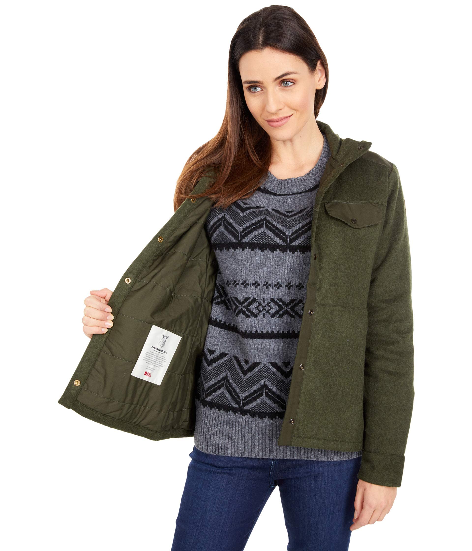 Fjällräven Canada Wool Padded Jacket Deep Forest SM