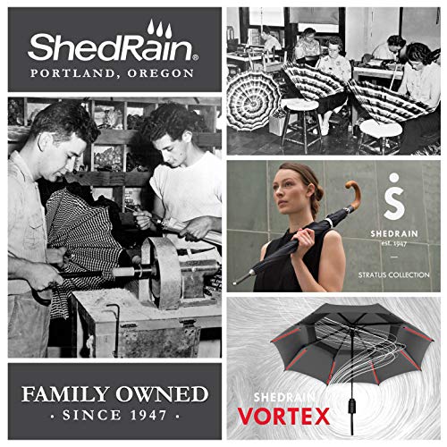 ShedRain Auto Push Button Open & Close Compact Folding Lightweight Travel Rainbow PRIDE Umbrella - Rain, Wind & Sun Protection