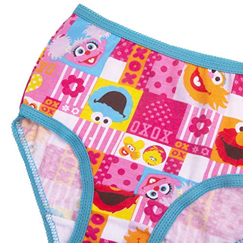 Sesame Street Girls 100% Combed Cotton Panties Multipacks With Favorites Elmo, Cookie Monster & Big Bird In 18m, 2/3t, 4t Briefs, 10-pack, 2-3T US