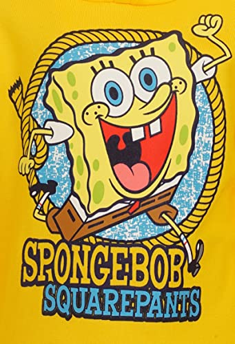 Nickelodeon SpongeBob SquarePants Little Boys Fleece Pullover Hoodie and Jogger Pants Outfit Set Yellow 7-8