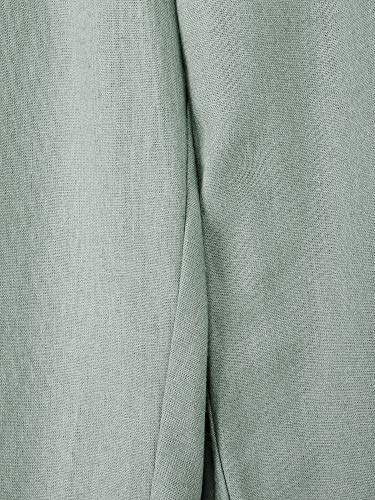 Womens Premium Soft Linen Resort Pants Relaxed Fit Comfort Wear Boho Beach Coverup Style (2X-Large, 3bh01_Gray)