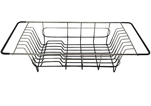 Better Houseware 1484.8 Over Sink Dish Drainer, 19.25 x 8.25 x 4.5, Stainless Steel