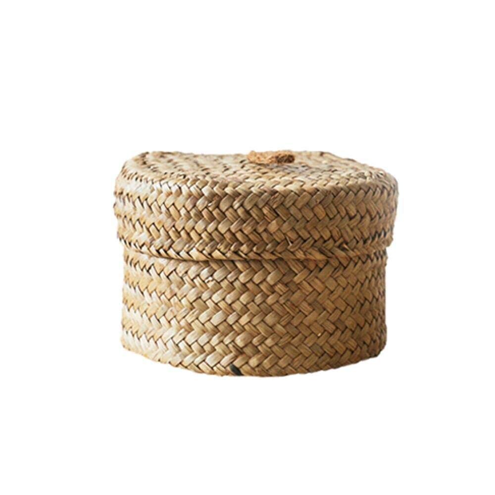 Basket Sticky Rice Storage Box with Lid Craft Handmade cookware Snack Gift kitchenware
