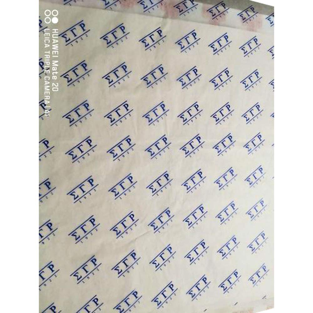 Sigma Gamma Rho Gift Paper, Ten (10) X-Large Sheets (Gift bag not included)
