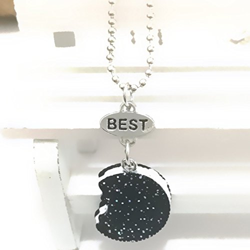 MileHouse Necklace for Women,2Pcs/Set Cookie Coffee Bead Chain Necklaces Kids Jewelry