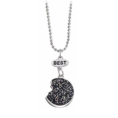 MileHouse Necklace for Women,2Pcs/Set Cookie Coffee Bead Chain Necklaces Kids Jewelry