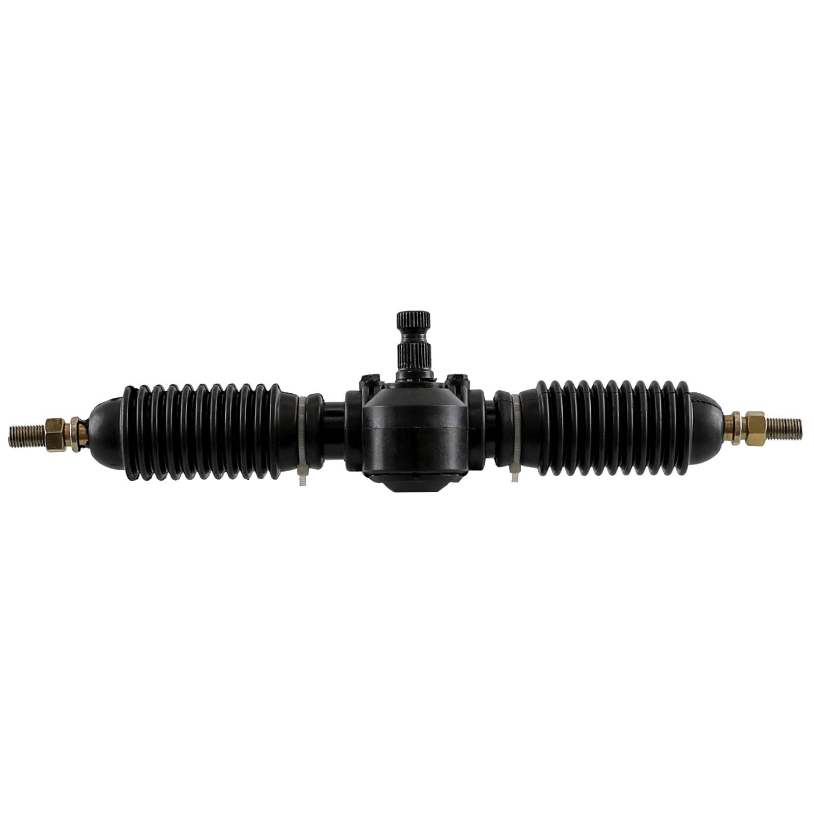 WPHMOTO Complete Steering Wheel Assembly Tie Rod Rack Adjustable Shaft Kit fit for 110cc 125cc Go Kart Bike
