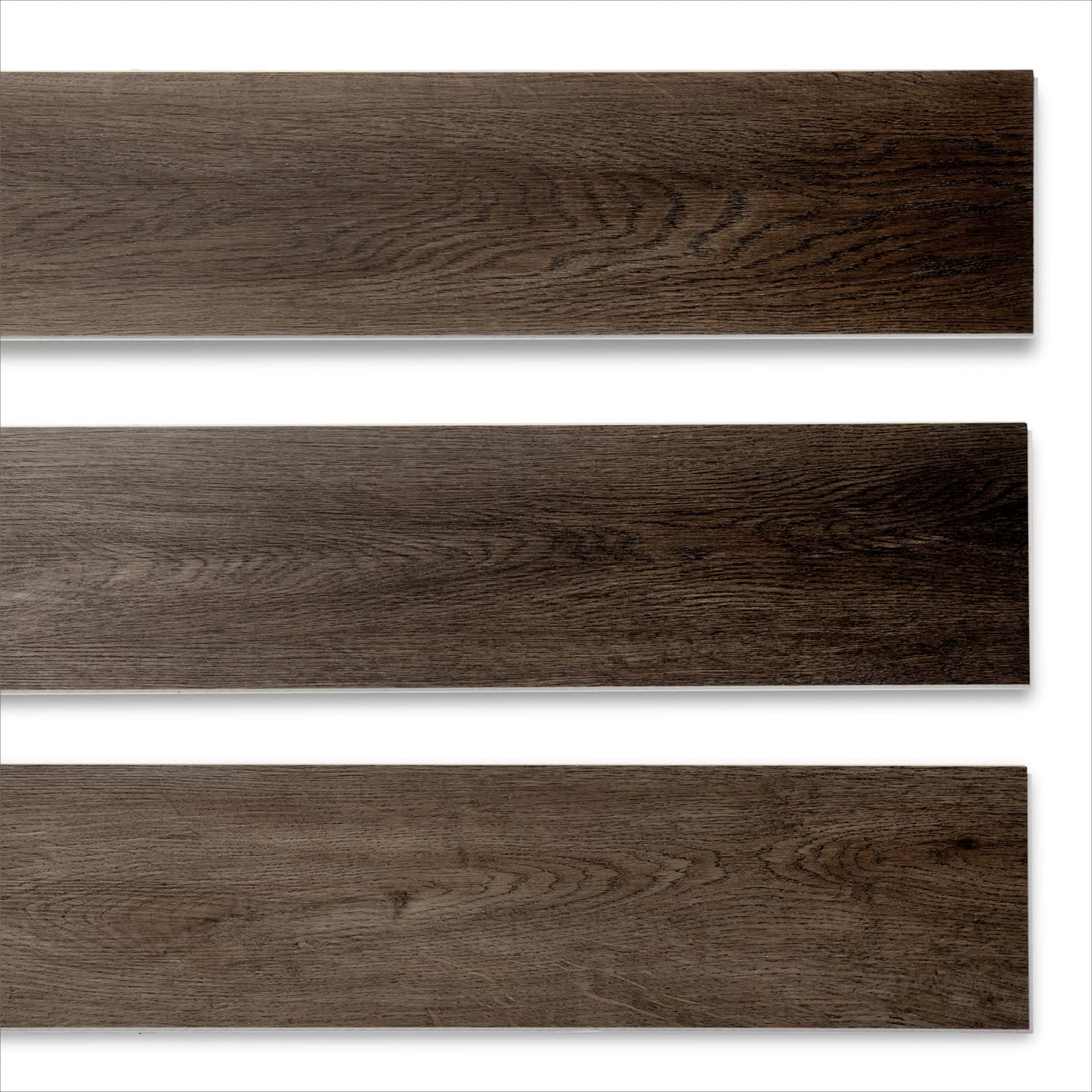 Lucida Surfaces Luxury Vinyl Flooring | Interlocking Flooring for DIY Installation | 10 Wood-Look Planks | CliCore | 24.5 Sq. Feet (10, Bark, 10 Planks)