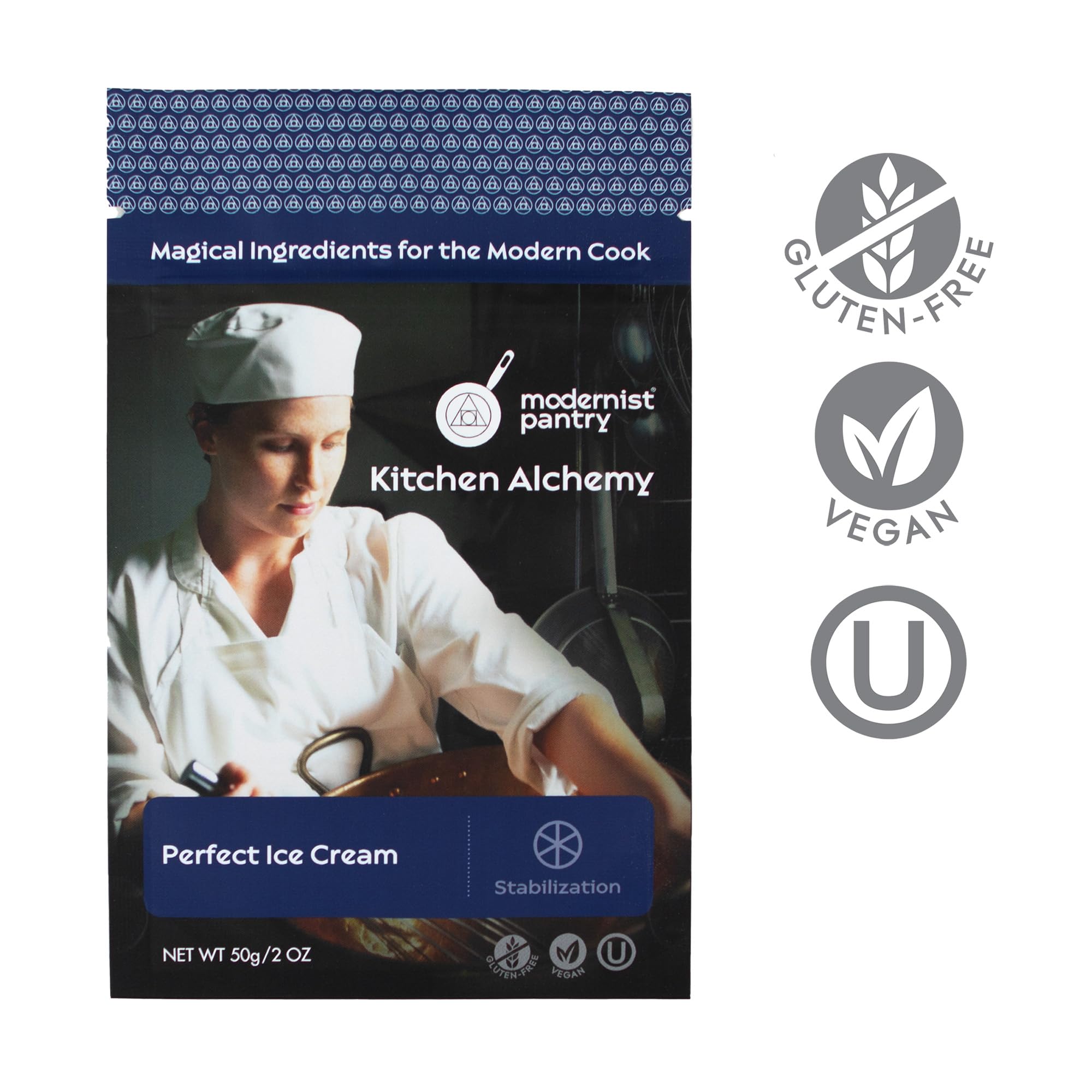 Perfect Ice Cream [Ice Cream Stabilizer] Vegan OU Kosher Certified - 50g/2oz (stabilizes and prevents crystal formation in ice cream recipes)