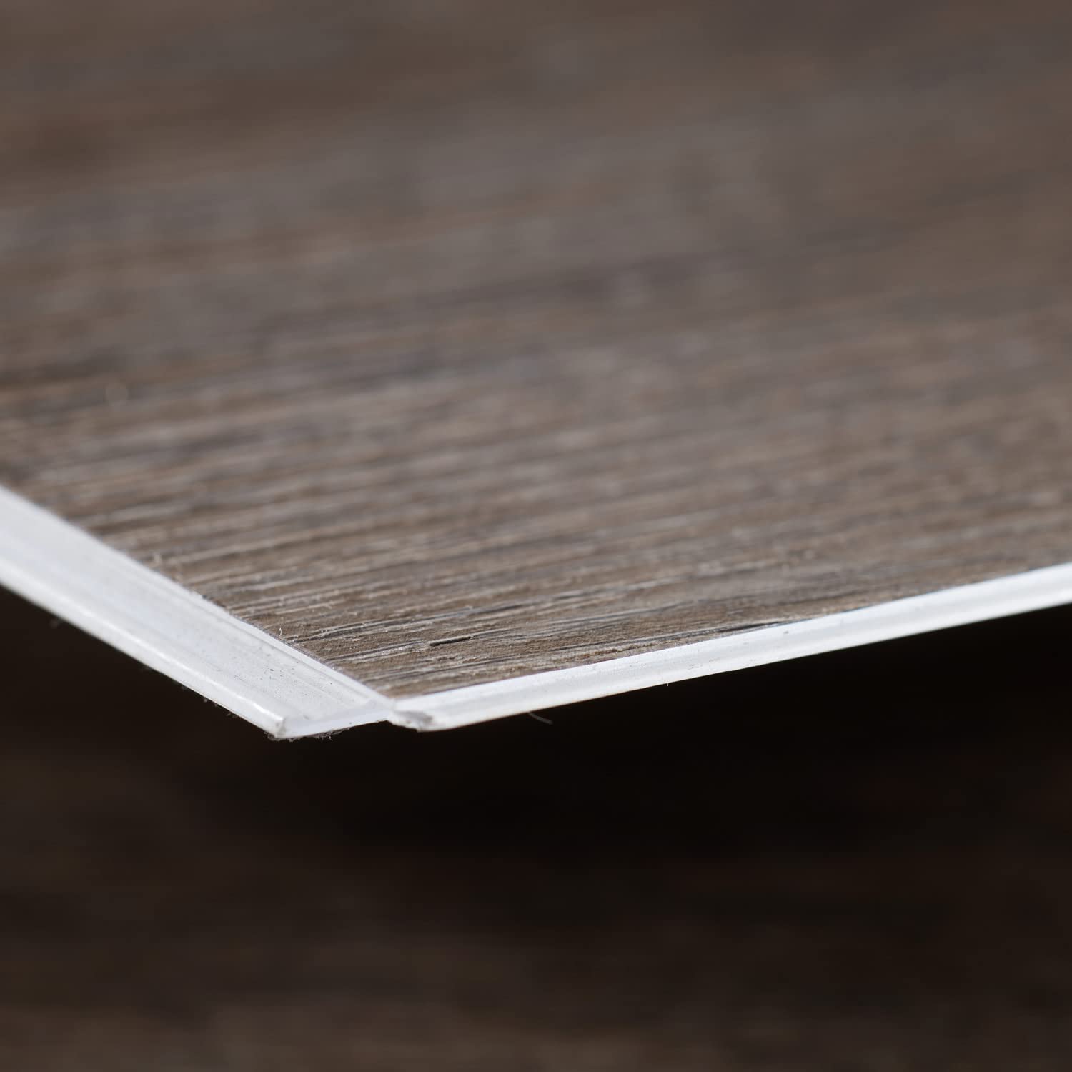 Lucida Surfaces Luxury Vinyl Flooring | Interlocking Flooring for DIY Installation | 10 Wood-Look Planks | CliCore | 24.5 Sq. Feet (10, Bark, 10 Planks)