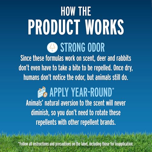 Liquid Fence Deer And Rabbit Repellent Concentrate 32 Ounces, Hose-End Sprayer