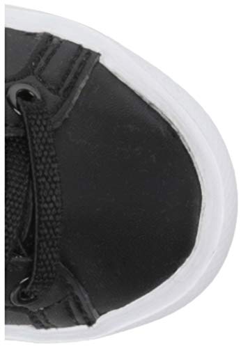 Lacoste Unisex-Child Powercourt Sneaker, Black/White, 8 Toddler