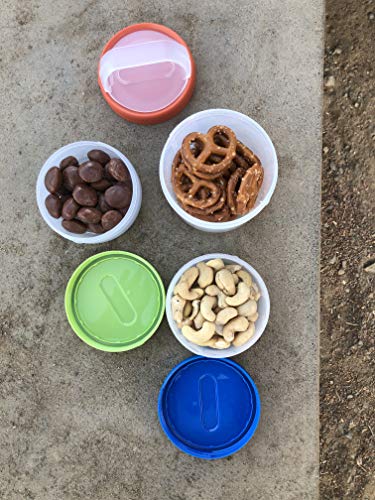 humangear STAX Interlocking Reusable Storage Container Set with Airtight Lids and ClipHandle for Food, Pantry, Kitchen and Organization, 1 Count, Small, Spectrum