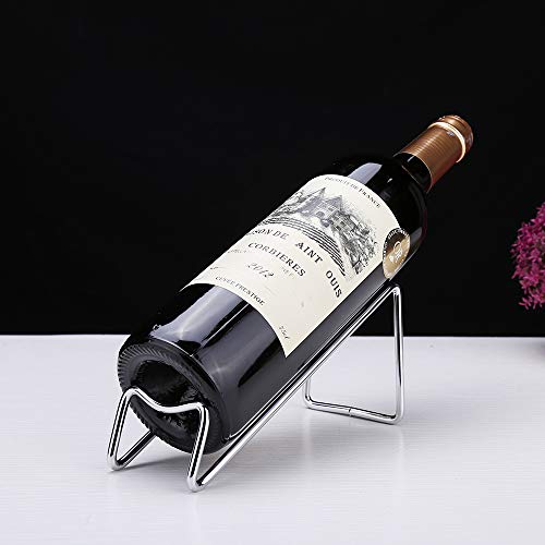 SuproBarware Wine Rack Set of 6- Stainless Steel Single Wine Bottle Holder Rack, Stylish Wine Bottle Organizer Great for Wine Lovers