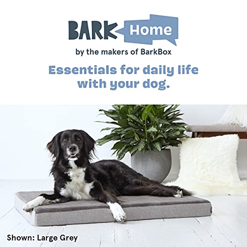Barkbox Orthopedic Dog Bed | Comfortable Memory Foam Mattress for Joint Relief | Head and Neck Support Waterproof with Non Skid Bottom | Calming Durable Bed with Washable Cover | Small, White Plaid