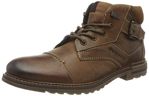 bugatti Men's Oxford Boot, Cognac, 10