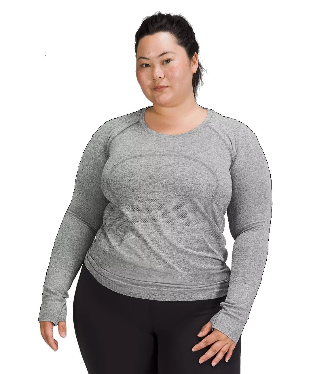 Lululemon Swiftly Tech Long Sleeve Crew (Slate, 12)