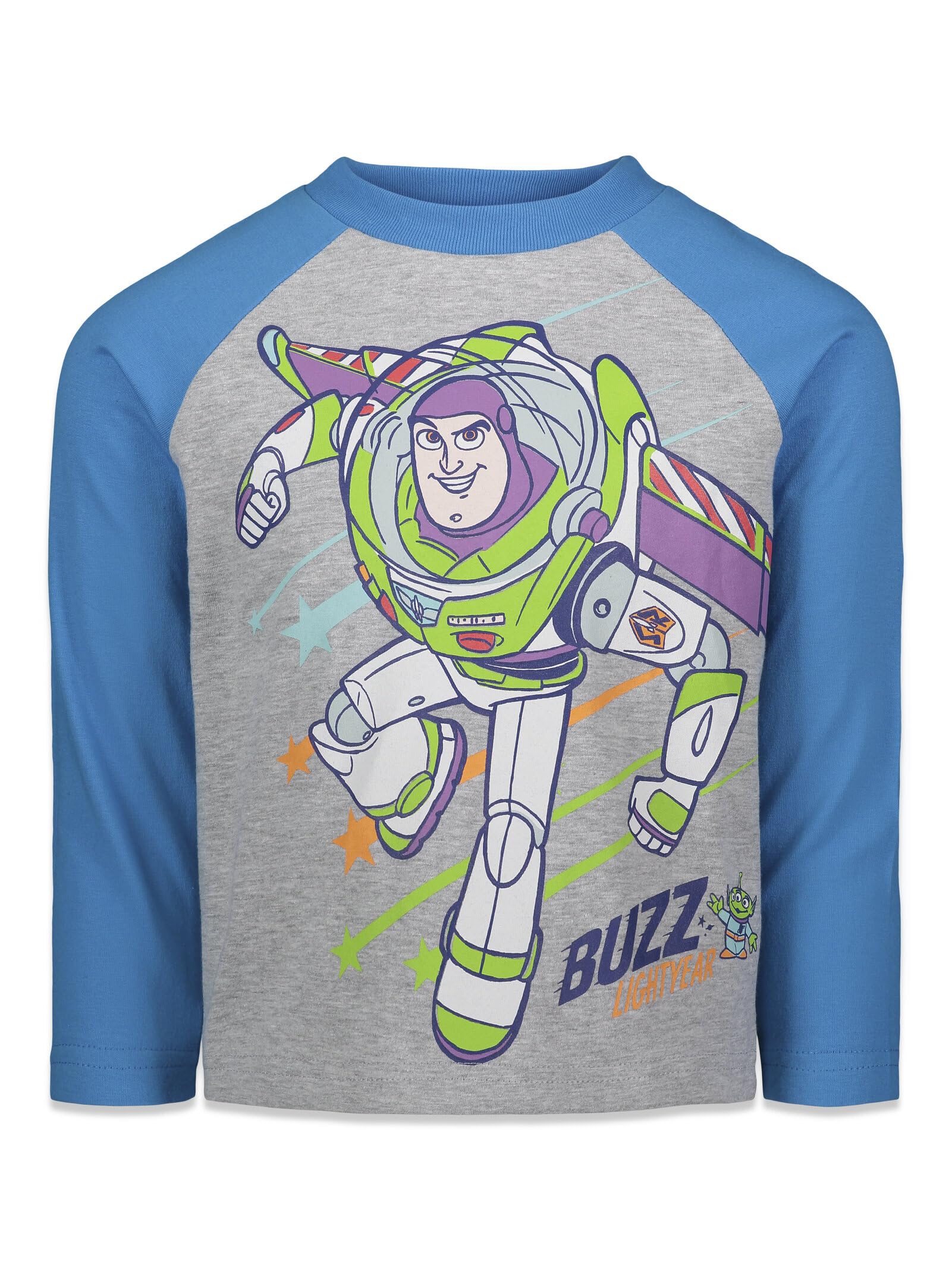 Disney Pixar Toy Story Buzz Lightyear Toddler Boys 2 Pack Graphic T-Shirts Grey/White 4T