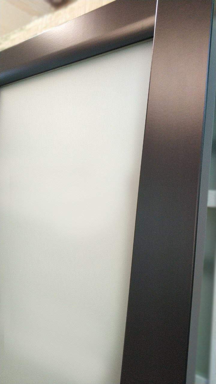 SARTODOORS Solid French Double Doors 36x96 inches Frosted Glass | Planum 2102 Matte Black | Wood Solid Panel Frame Trims | Closet Bedroom Sturdy Doors