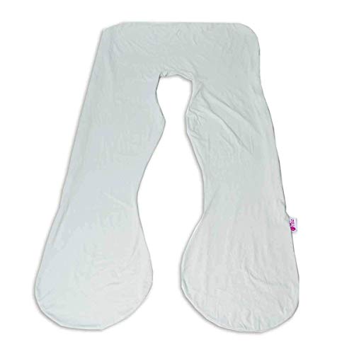 Meiz Pregnancy Pillow Cover – U Shaped Pregnancy Body Pillow Replacement Cover - Cooling Jersey Cover 55" Body Pillow (Green)