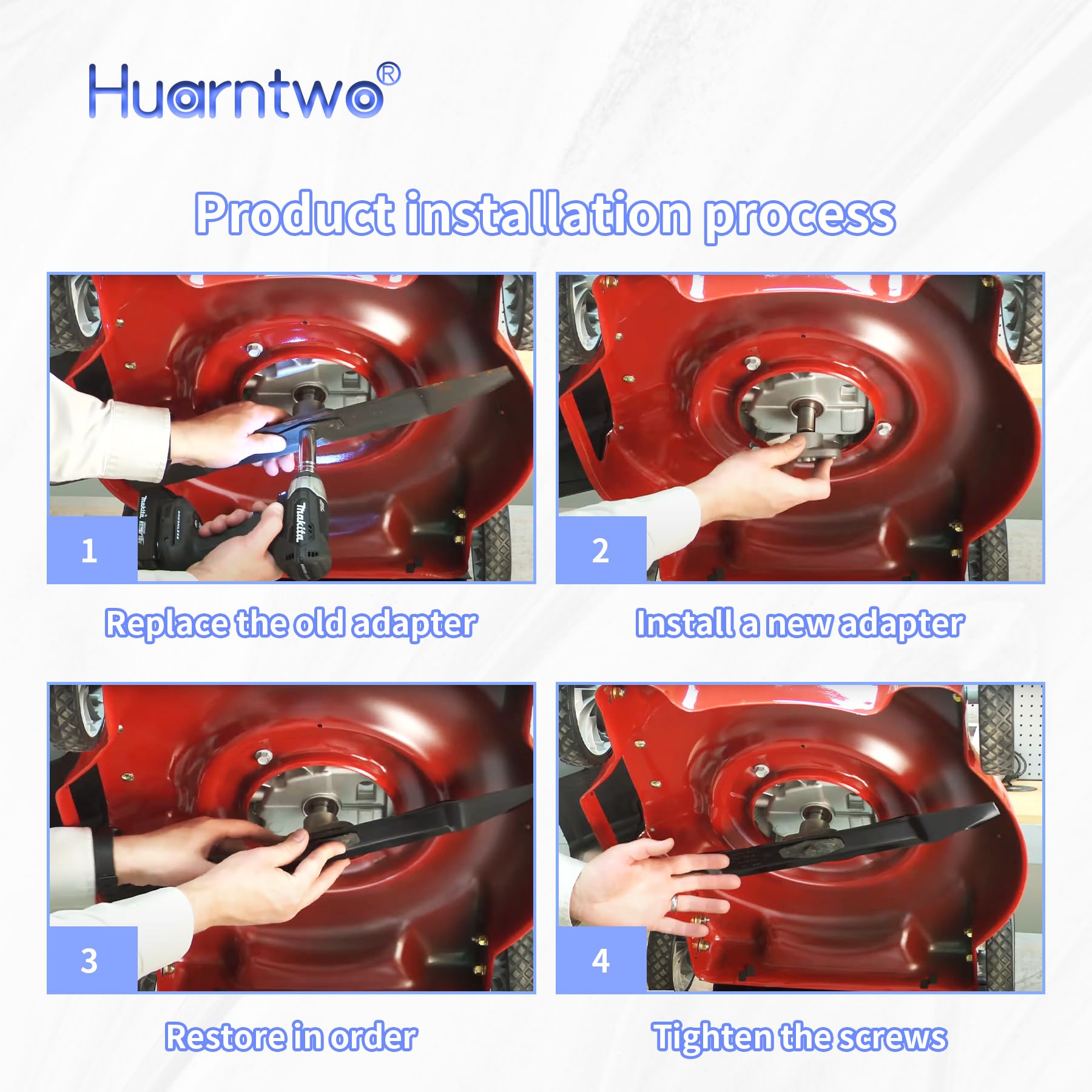 Huarntwo 710-1044, 736-0524B, 748-0376E New Mower Blade Adapter Kit for MTD