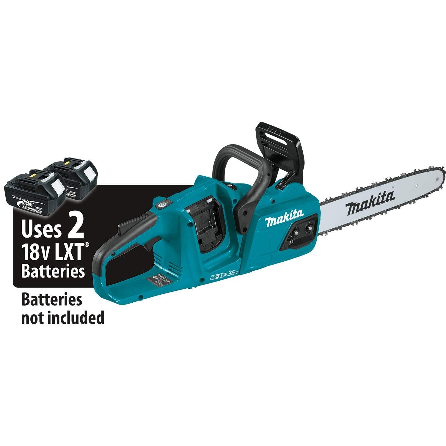 Makita XCU07Z 18V X2 (36V) LXT Lithium-Ion Brushless Cordless 14" Chain Saw, Tool Only, Teal (Renewed)