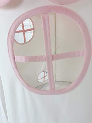 Domestic Objects | Castle Tower Play Tent | Kids Playhouse | Indoor Fort | Cotton Canvas | Premium Quality (42" Wide x 54" Tall) (Pink)