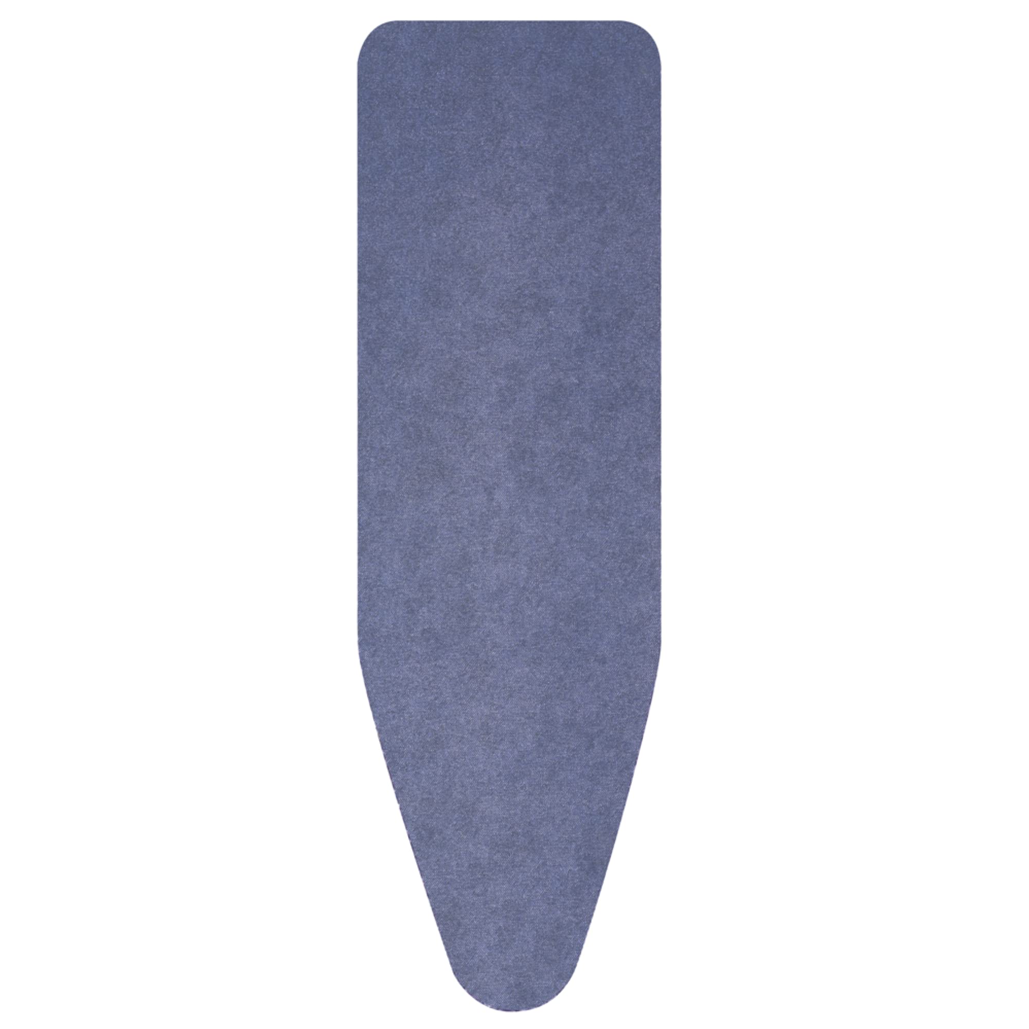 Brabantia Size C (49 x 18 inches) Replacement Ironing Board Cover with Thick Foam & Felt Padding (Denim Blue) Easy-Fit, 100% Cotton
