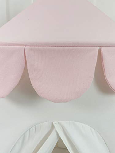 Domestic Objects | Castle Tower Play Tent | Kids Playhouse | Indoor Fort | Cotton Canvas | Premium Quality (42" Wide x 54" Tall) (Pink)