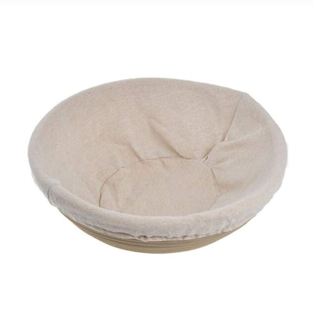 1 Pcs Round Bread Proofing Proving Basket, Rattan Banneton Brotform, Fermentation Wicker Basket, Country Baguette Bread Proof Tasting Baskets, Dough Banneton Baskets (13 * 6CM)