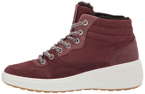 ECCO Women's Soft 7 Wedge Tred Winter Boot Ankle, Chocolat/Chocolat/Chocolat Suede, 10-10.5