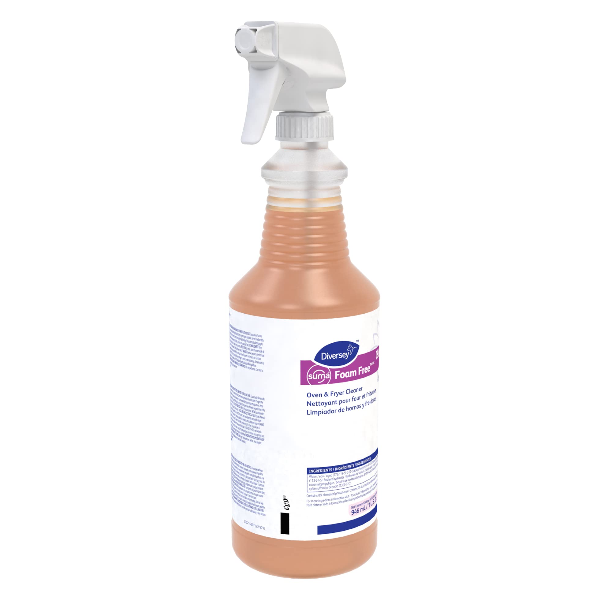 Diversey Suma Foam Free D9.6 Liquid Oven Cleaner And Degreaser, 32 Oz Bottle, 12/carton