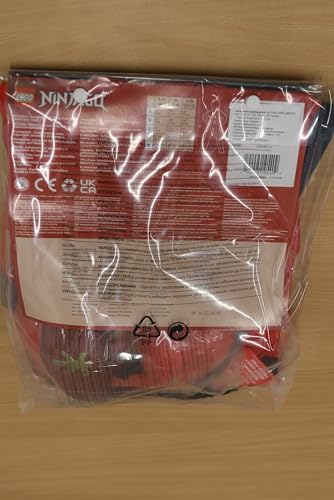 LEGO Ninjago Kai Jumpsuit Deluxe Child Costume For Boys, Red & Black, Kids Size Small (4-6)