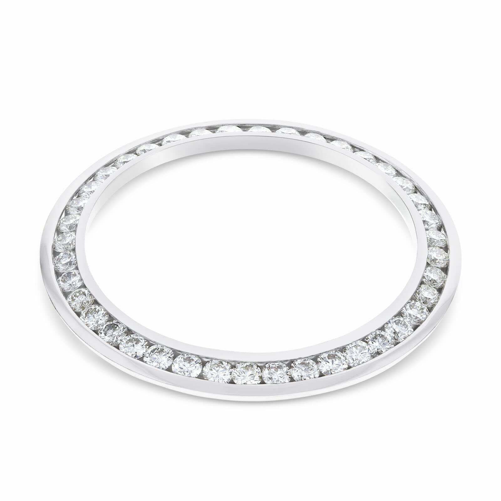 Ewatchparts 3ct Channel Diamond Bezel Watch Part Compatible With Rolex Submariner, GMT Master 2, Daytona