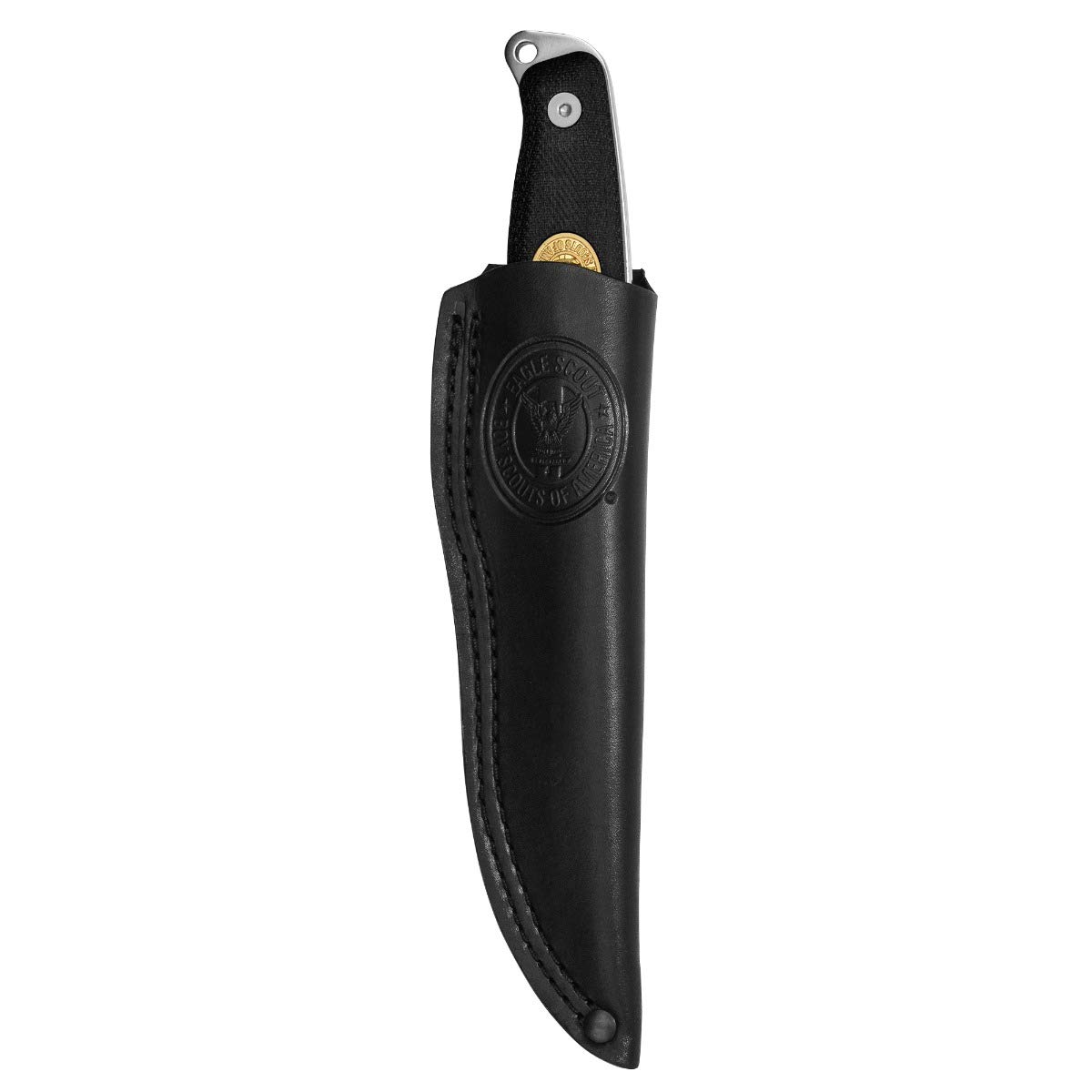 Boy Scouts of America Eagle Scout Fixed Blade Knife, 4" Blade, Black
