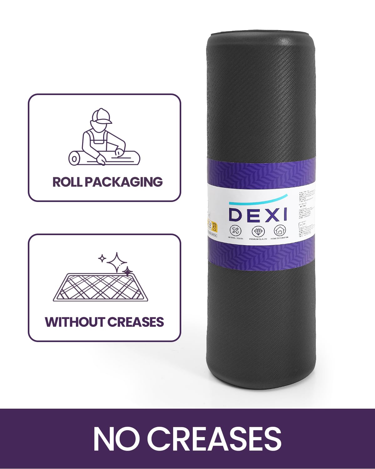DEXI Kitchen Mat Cushioned Anti Fatigue, Non Slip Waterproof Comfort Standing Floor Rug for Kitchen, Office, Sink, Laundry, 39x20, Black