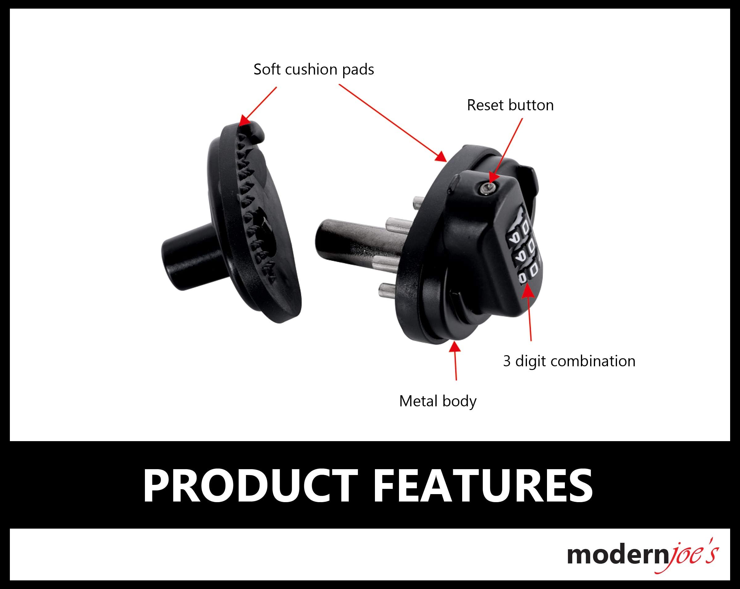 MJs Night Trigger Combination Lock for Low Level Lighting(3 pack). Fits on pistols, rifles, shotguns and revolvers.