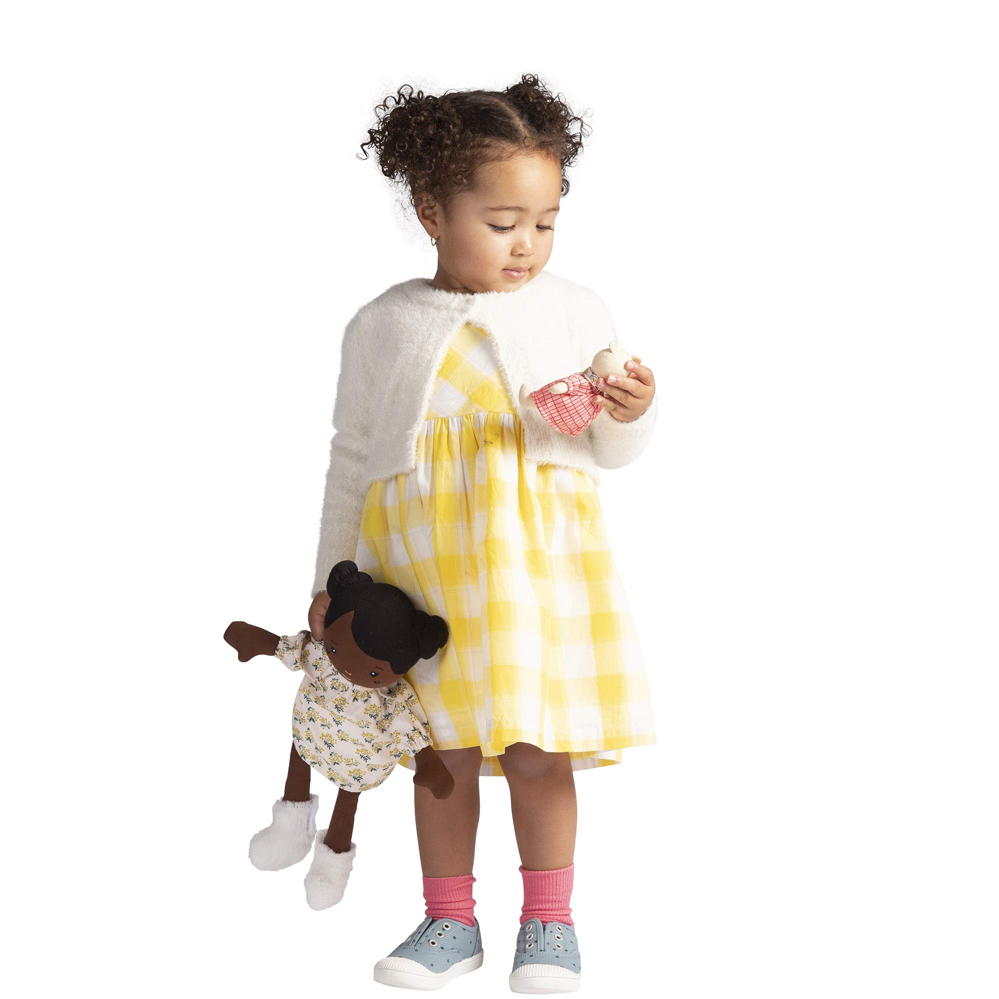 Manhattan Toy Playdate Friends Harper Machine Washable and Dryer Safe 14 Inch Doll with Companion Stuffed Animal