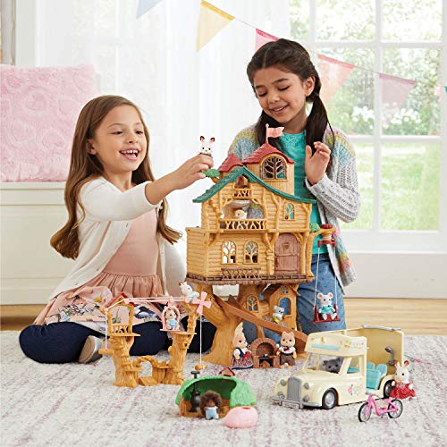 Calico Critters Baby Ropeway Park, Collectible Dollhouse Toy with Sweetpea Rabbit Figure Included, Includes park with slide, windmill and gondola