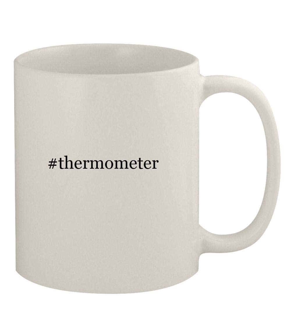#thermometer - 11oz Ceramic White Coffee Mug, White