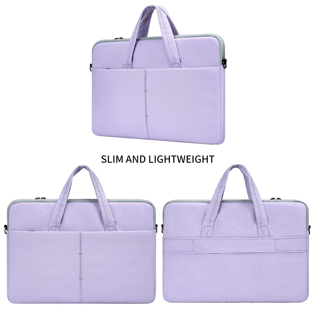 13.3 14 Inch Laptop Shoulder Bag Sleeve Case for Dell Latitude 14/ Inspiron 14 5410, 13.5-14.4 Surface Laptop Studio 6/5/4, HP Lenovo Acer ASUS Chromebook 14/ Stream 14/ IdeaPad/Swift 3,Purple