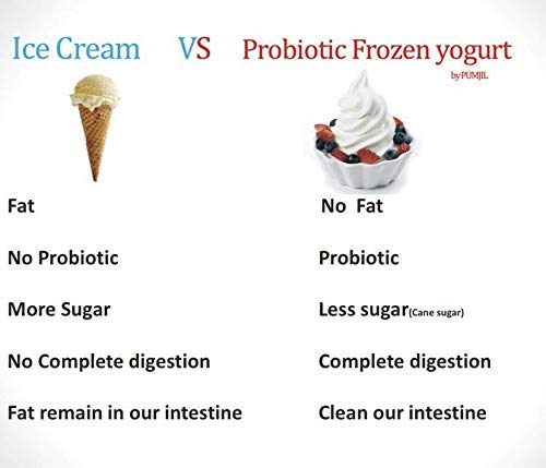 Pumjil Ice Cream Mix, Probiotic Soft Serve Ice Cream Mix, Ideal for Frozen Yogurt and Smoothies, 59 servings per Box Soft Serve Mix, Net WT 1.98lbs(Strawberry)