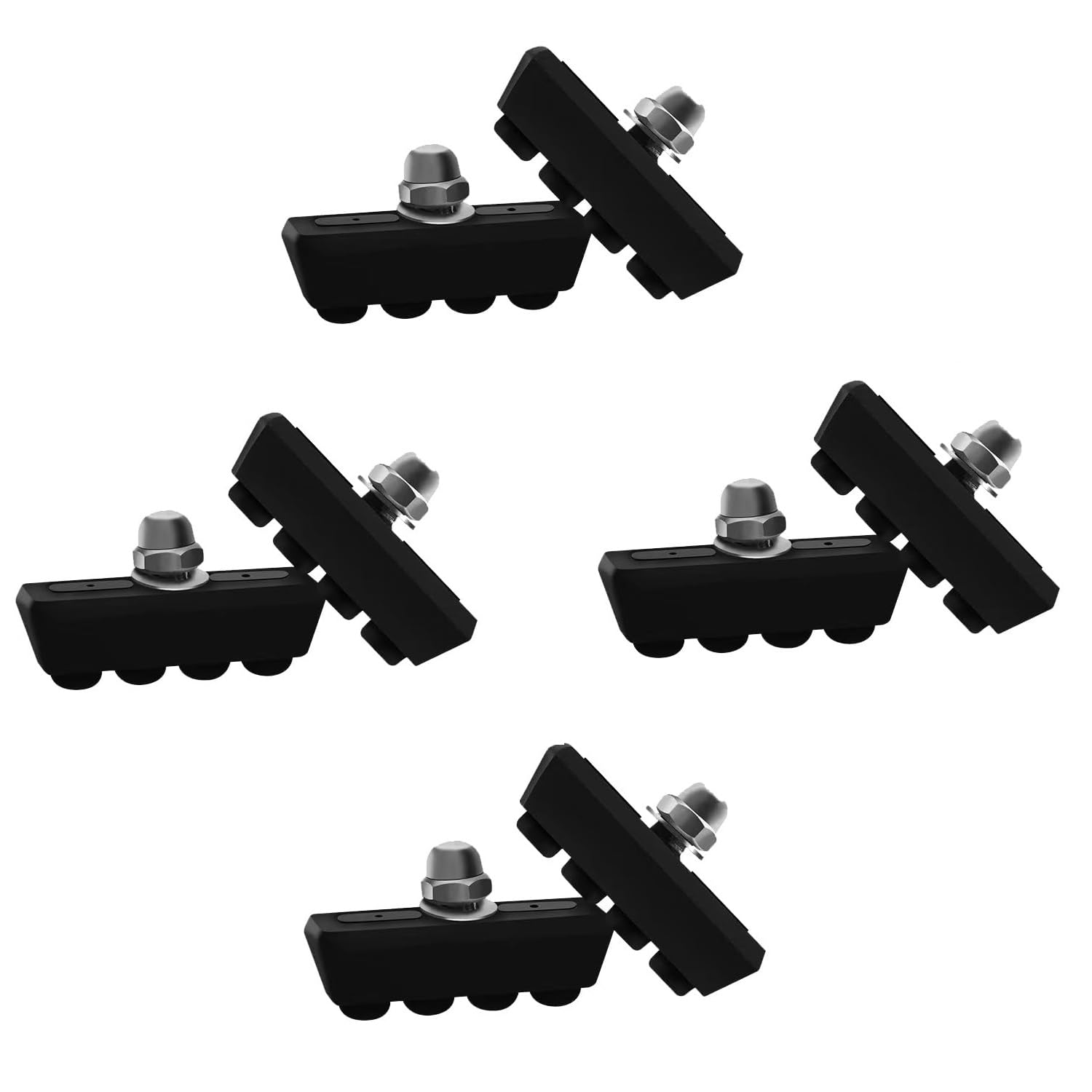 Fat-Cattie 4 Pairs (8 Pieces) Premium Bike Brake Pads,Caliper Brake Pads for Road Bicycle,Bike Brake Blocks of 40mm(Black)