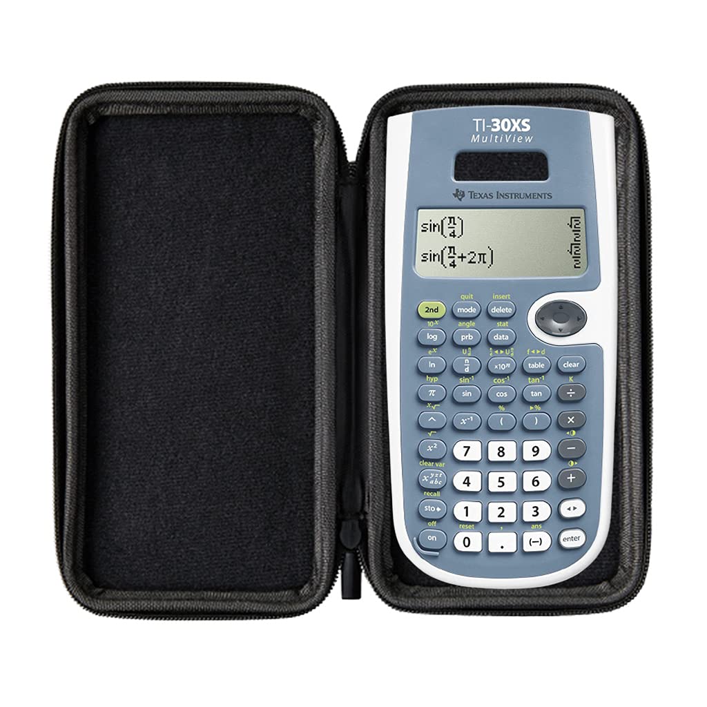 WYNGS Protective Case for Texas Instruments TI-30XS Multiview/TI-34 Multiview/TI-36X Pro/Case for Scientific Calculators in Black