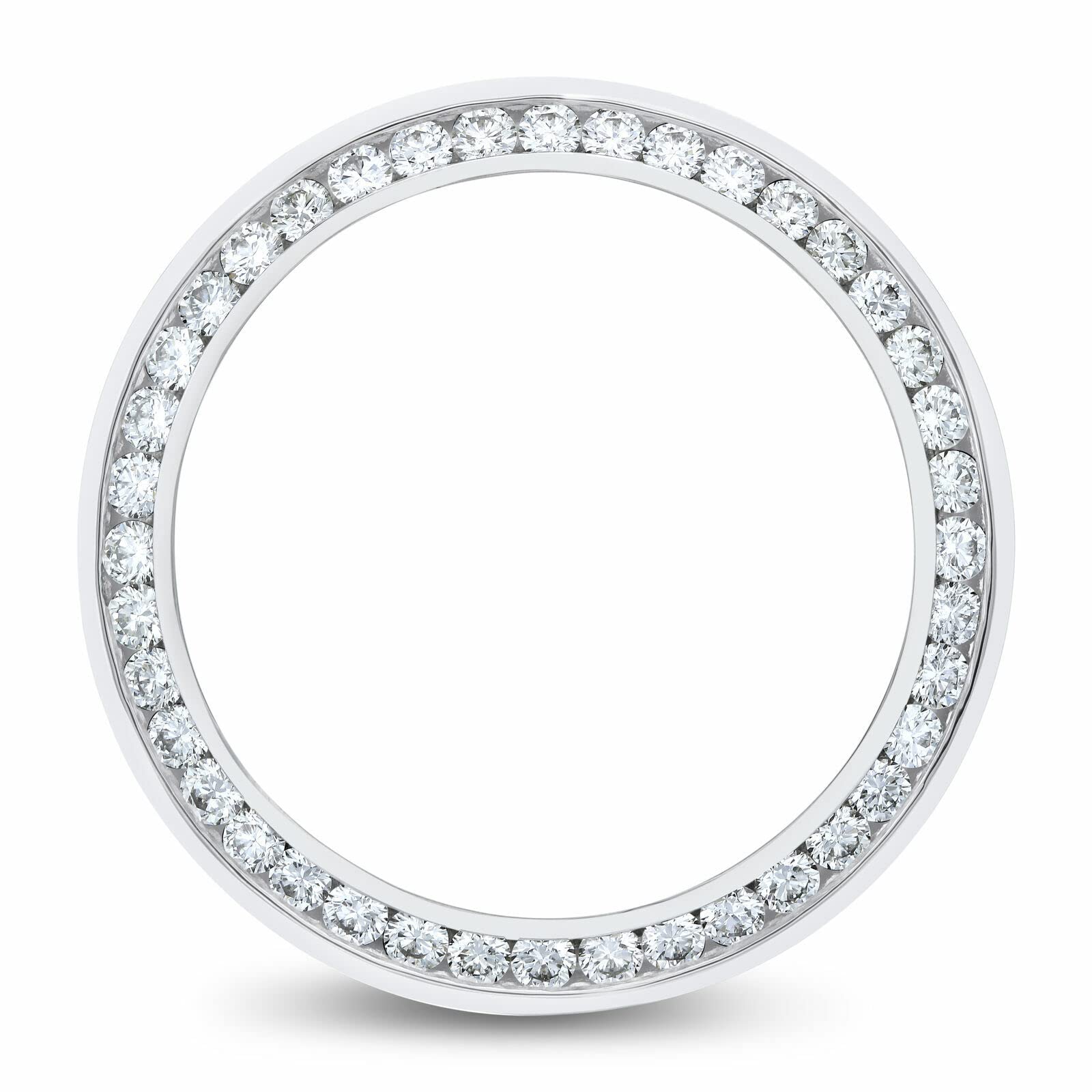Ewatchparts 3ct Channel Diamond Bezel Watch Part Compatible With Rolex Submariner, GMT Master 2, Daytona