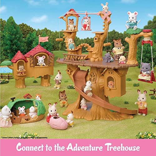 Calico Critters Baby Ropeway Park, Collectible Dollhouse Toy with Sweetpea Rabbit Figure Included, Includes park with slide, windmill and gondola