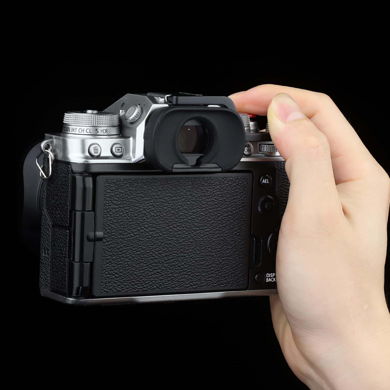 Haoge THB-XT4B Metal Hot Shoe Thumb Up Rest Hand Grip for Fujifilm Fuji X-T3 X-T4 XT3 XT4 Camera Accessories Black