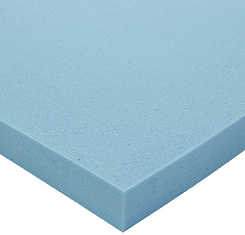 Amazon Basics Queen Mattress Topper, Cooling Gel-Infused, CertiPUR-US Certified, 2 Inches, Blue